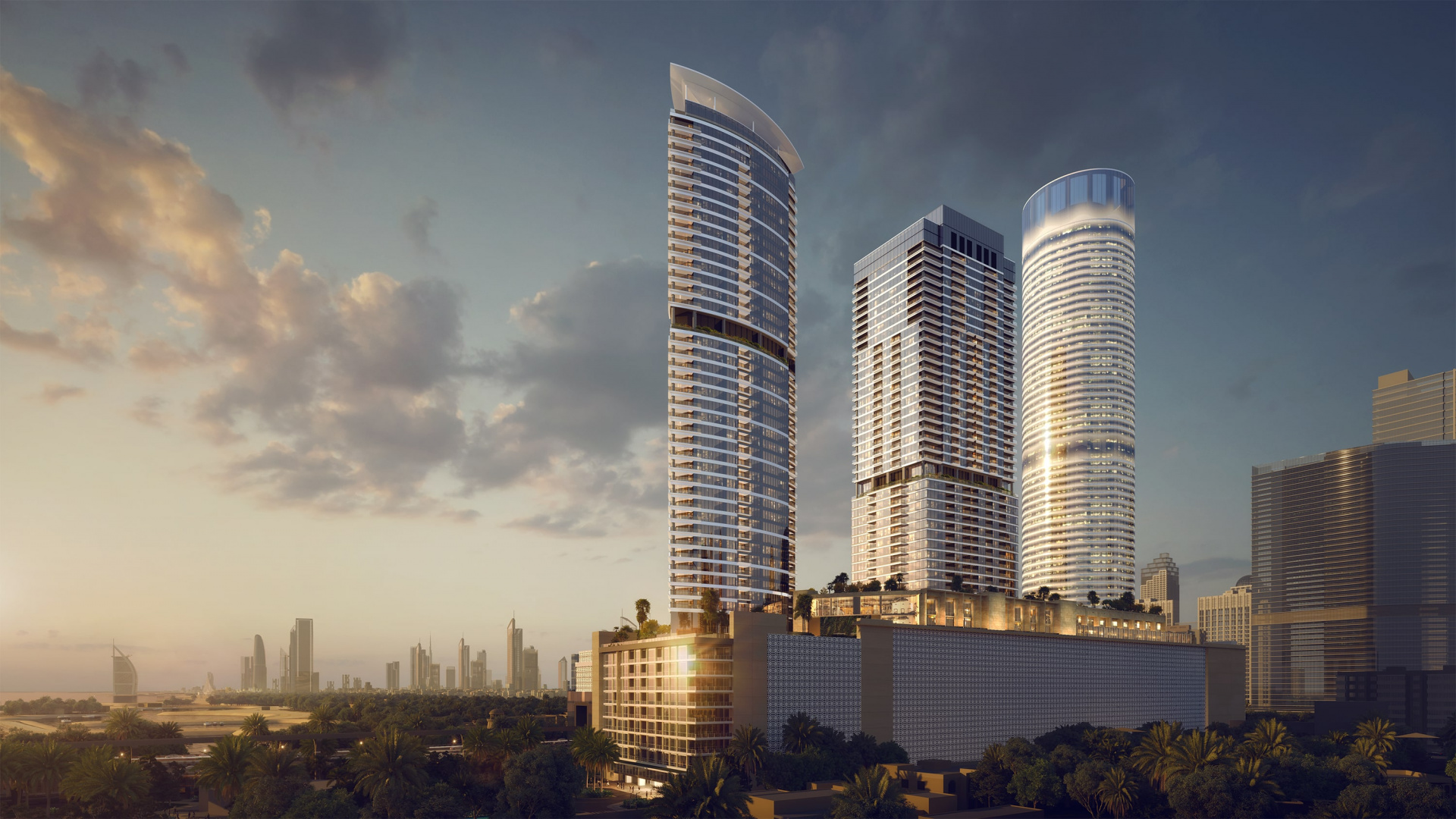 Palm Beach Towers – description, price, Divis Real Estate Company in Dubai